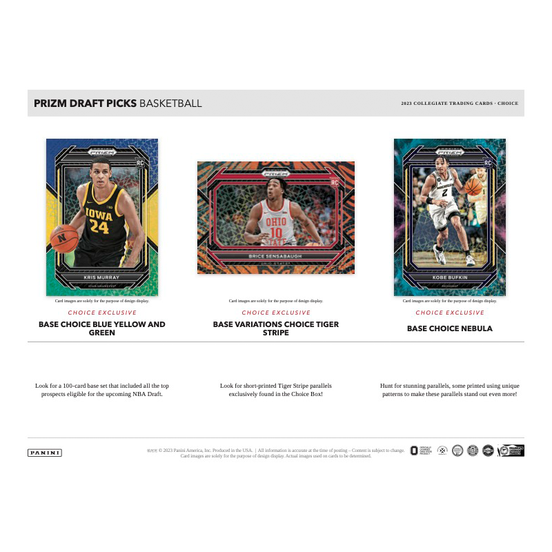 2023/24 Panini Prizm Coll. Draft Picks Basketball Choice Case