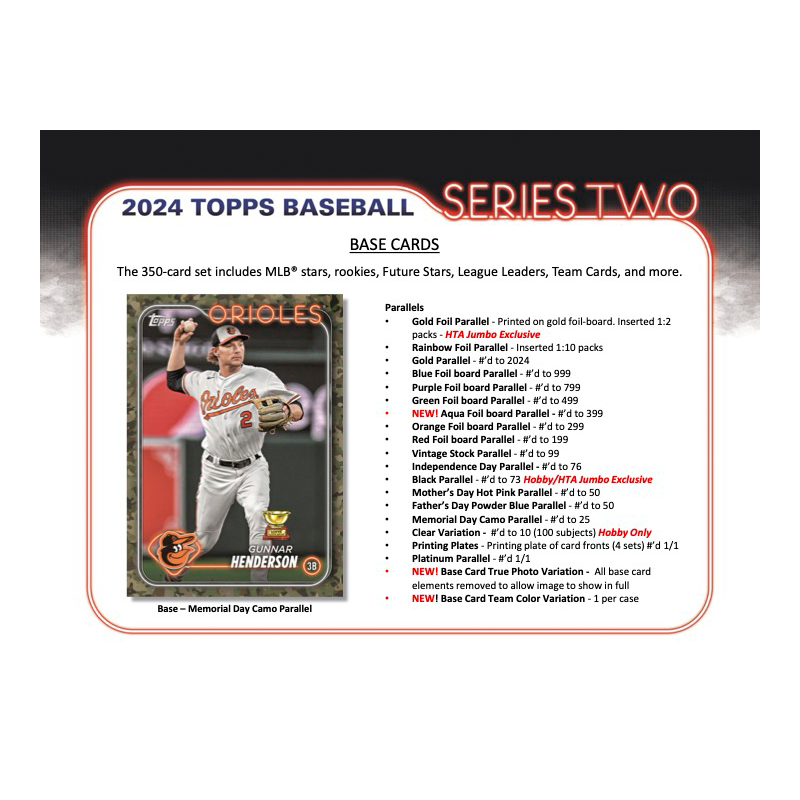 2024 Topps Series 2 Baseball Jumbo Box | Giant