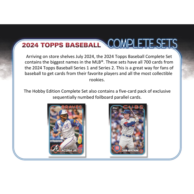 2024 Topps Complete Baseball Factory Hobby Set | Giant